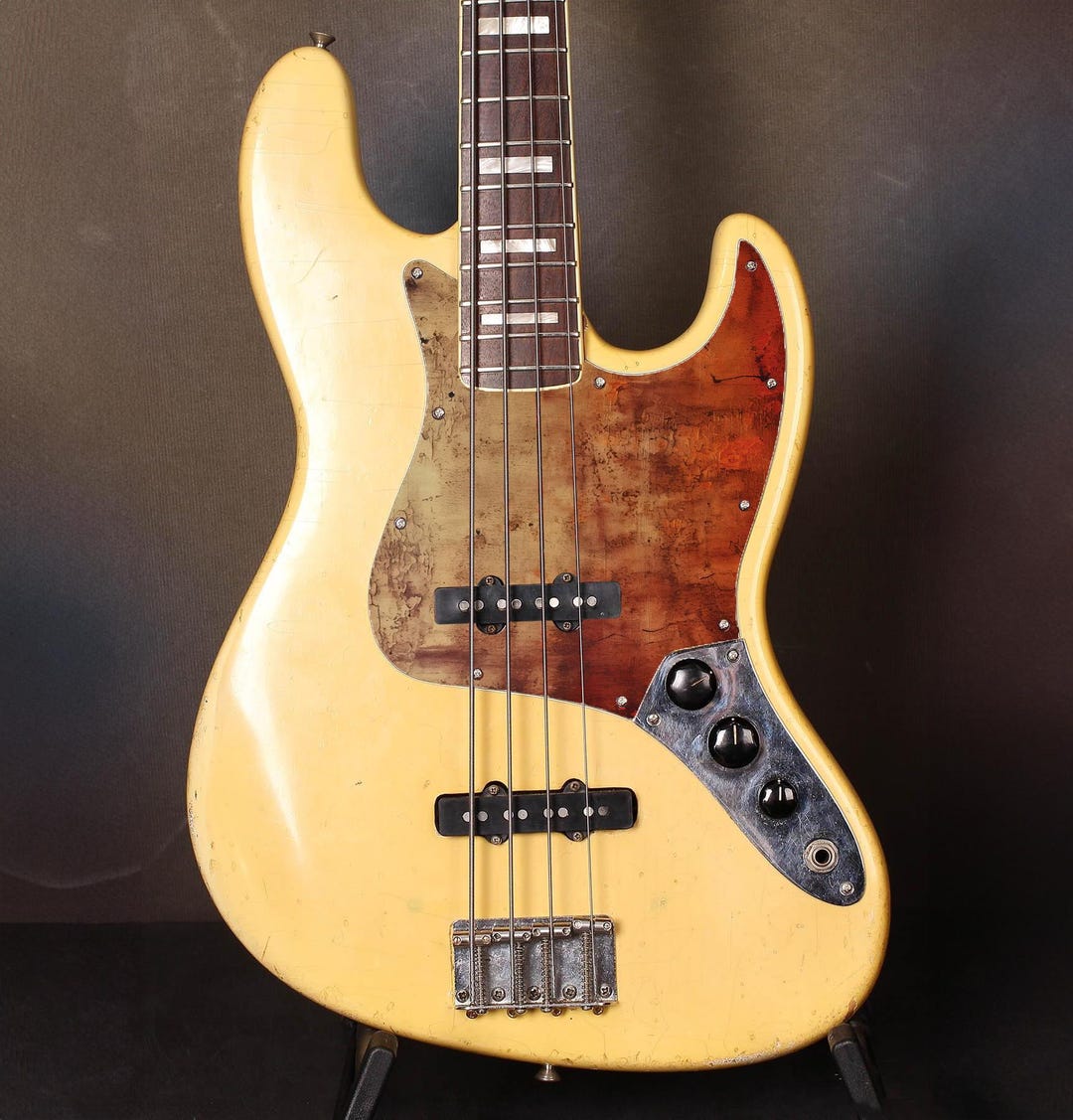 Grunge Style Fender Jazz Bass Pickguard: Distressed Texture Design - Etsy