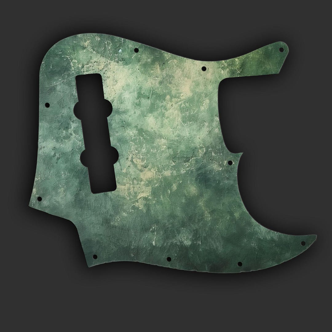 Custom Fender Jazz Bass Pickguard, Unique Graphical Jazz Bass Scratch ...