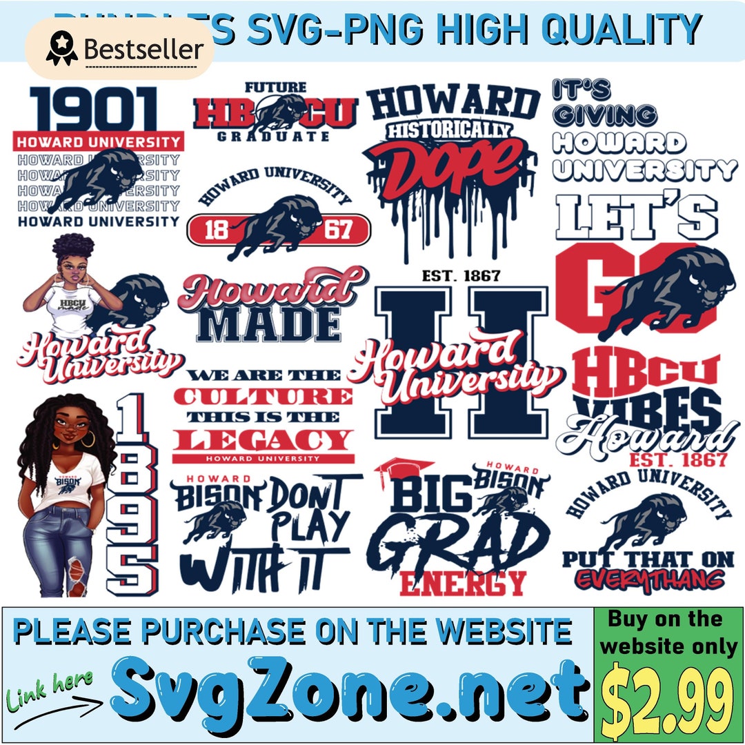 Howard University and Hbcu Excellence With Stunning Svg Designs - Etsy