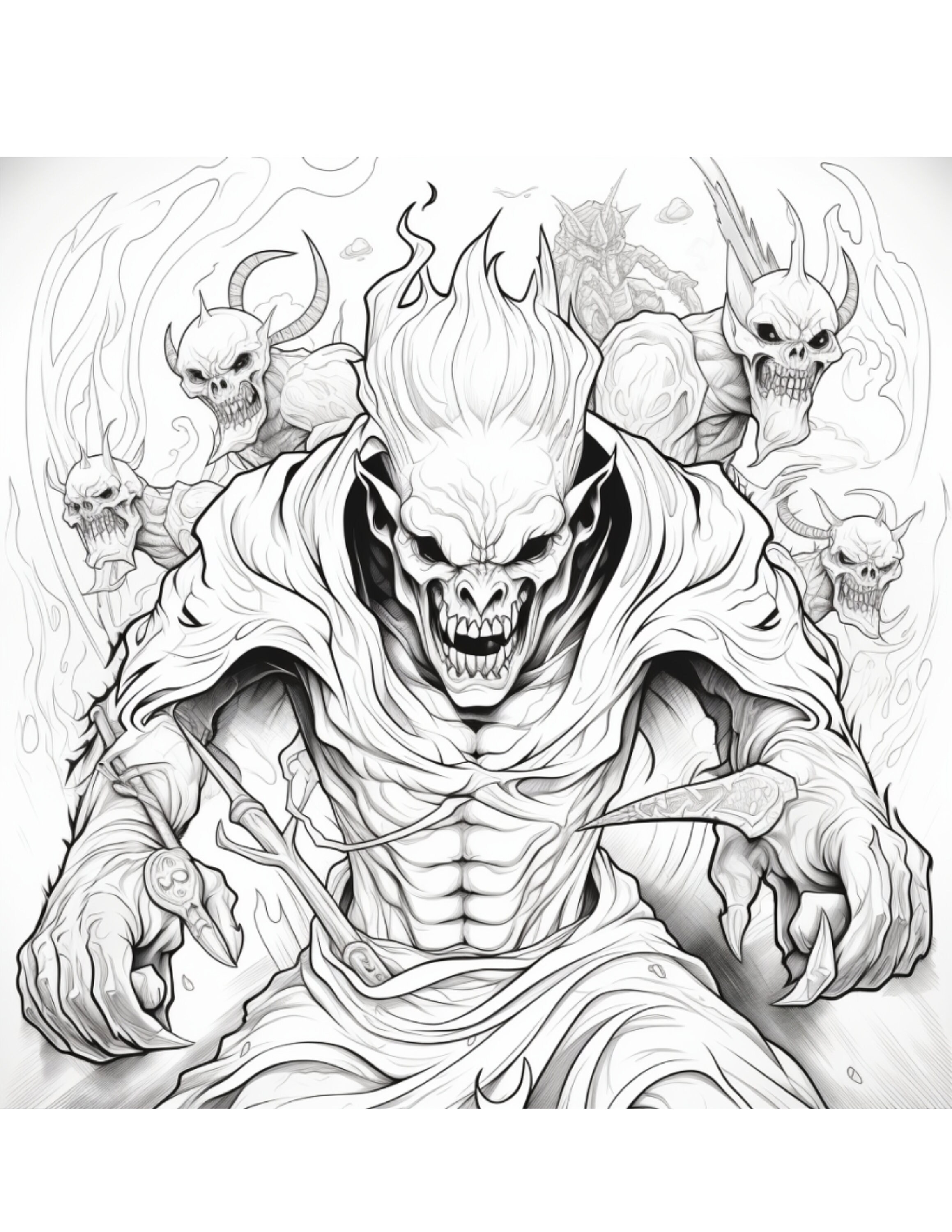 Halloween Coloring Page for Adults, Fall and October Themed. Page 21 ...