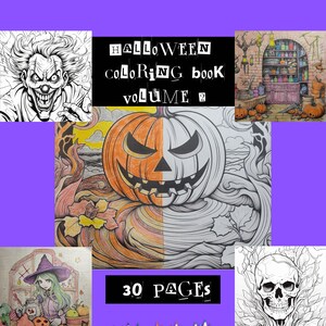 Halloween Coloring Page for Adults, Fall and October Themed. Page 22 ...