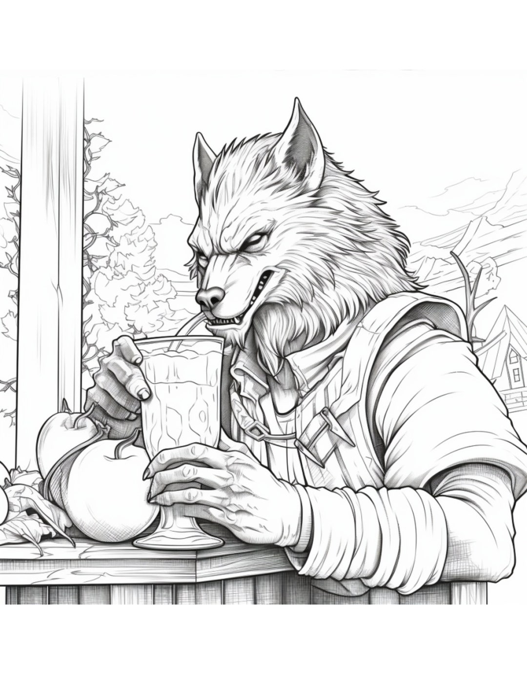 Halloween Coloring Page for Adults, Fall and October Themed. Page 9 ...