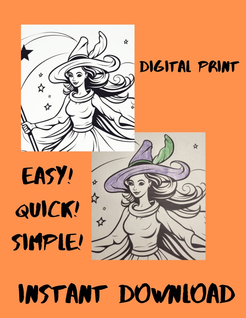 Halloween Coloring Page for Adults, Fall and October Themed. Page 19 ...