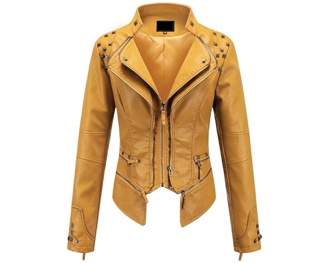 Streetwear Leather Jacket for Women Sheep Lather Jacket Bpmbar Jacket ...