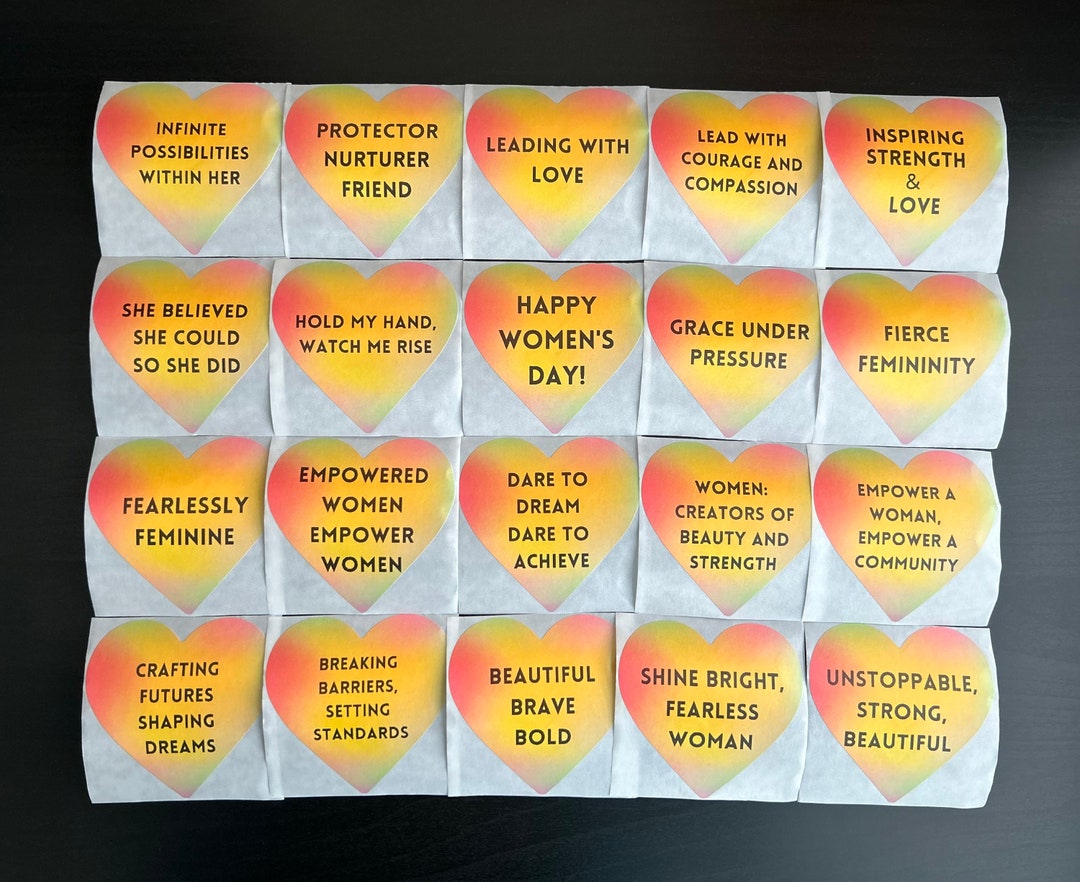 Women's Day Empowerment and Positive Affirmations Stickers - 3x3 Inch ...