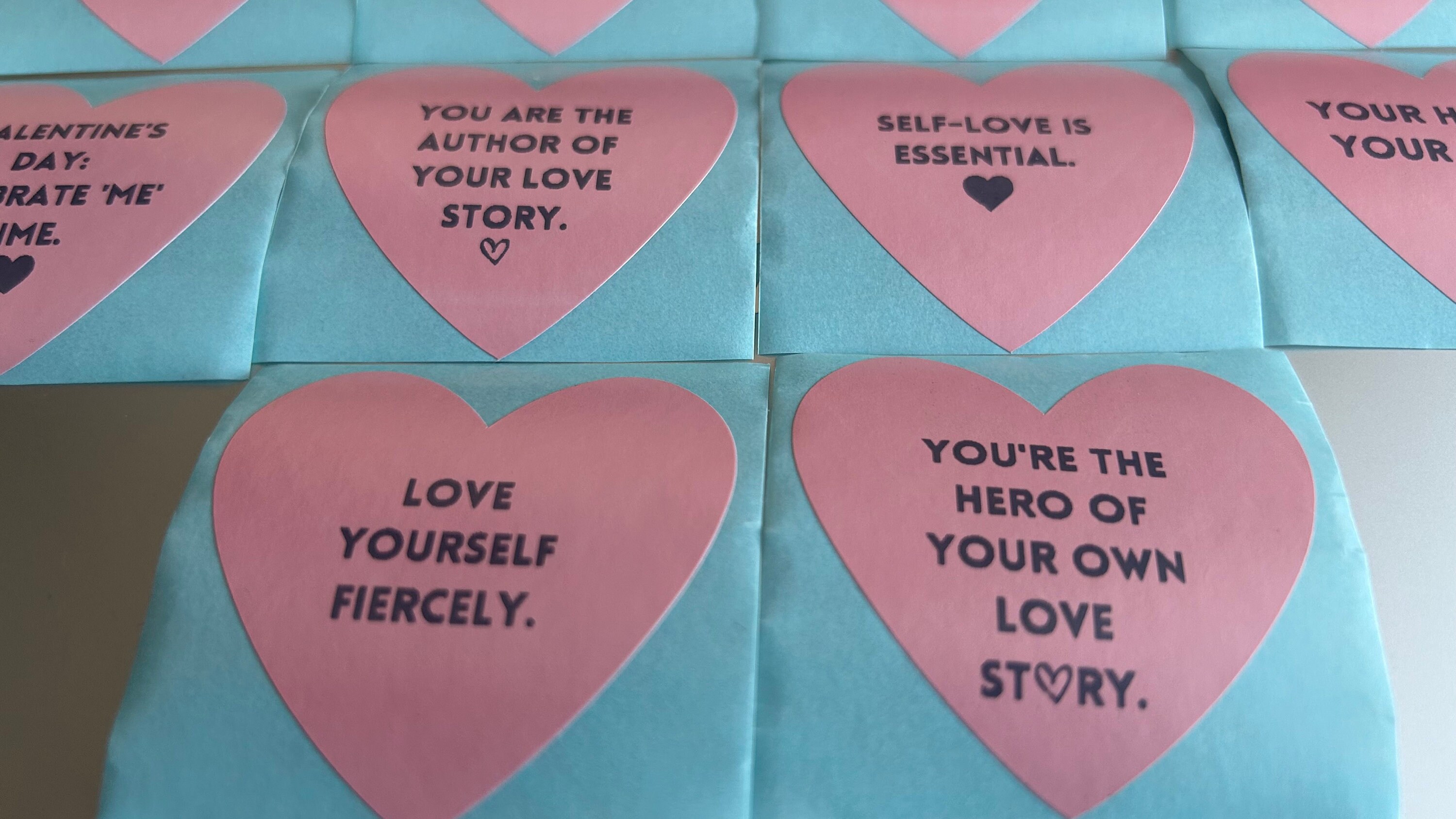 Heart-shaped Self-love Motivation Stickers With Inspiring Messages - Etsy
