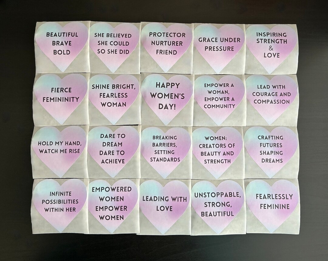 Women's Day Empowerment and Positive Affirmations Stickers - 3x3 Inch ...