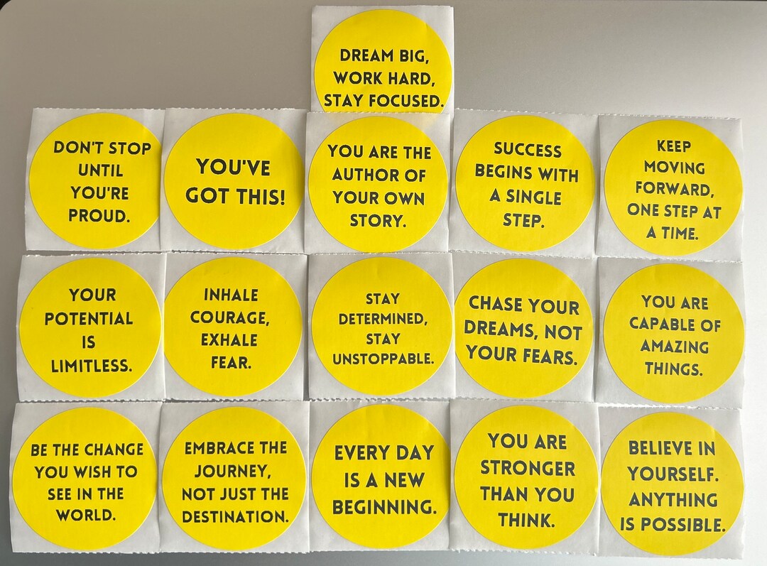 Motivation and Positive Affirmations Stickers - Love/support/growth ...