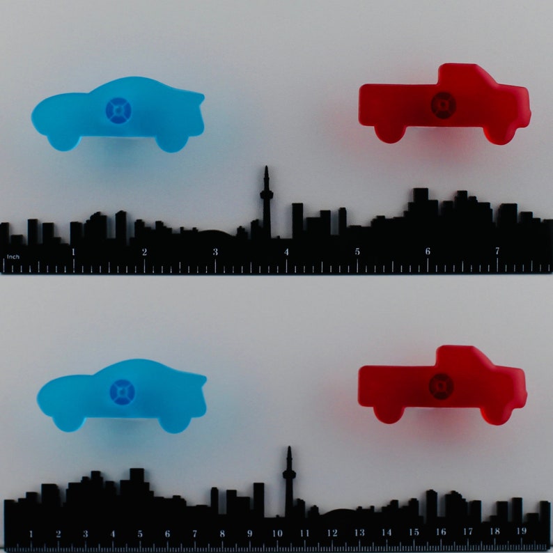 Red 3D Printed Cars Drawer Knobs - Pickup Truck, Sports Car, Hatchback ...