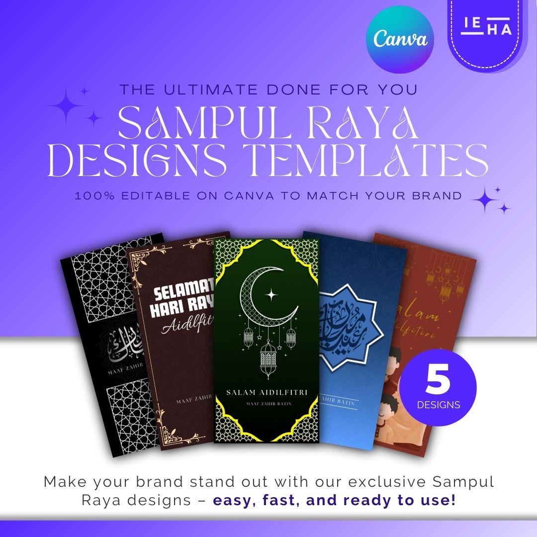 Canva Sampul Raya Design Template | Editable Cash Envelope | Money ...