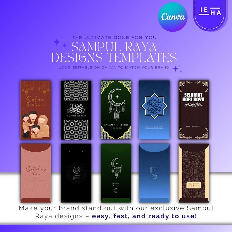 Canva Sampul Raya Design Template | Editable Cash Envelope | Money ...