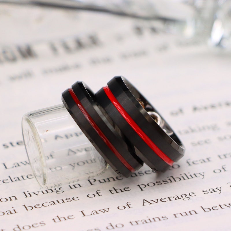 Firefighter Wedding Ring - Etsy