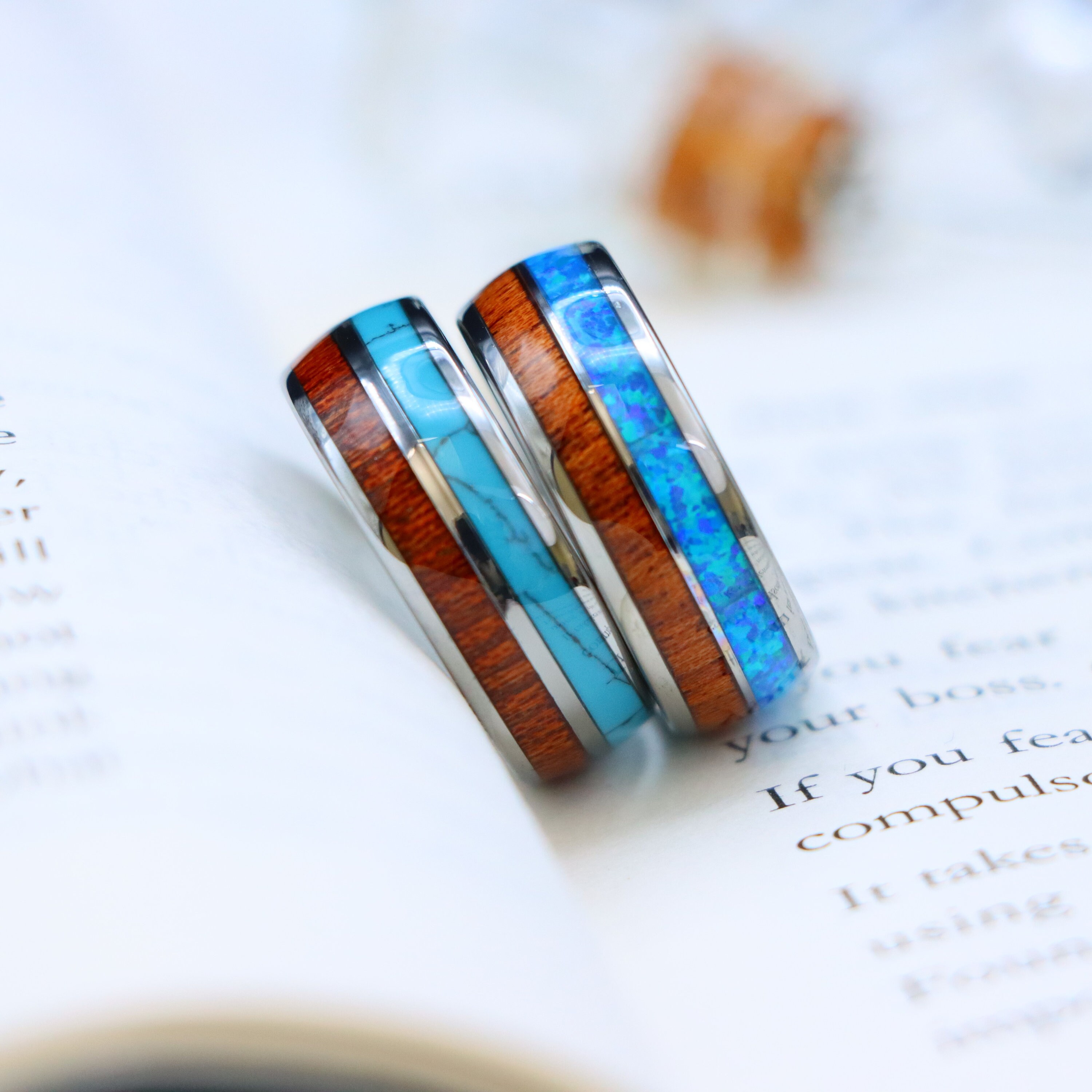Whiskey Barrel Ring, Men's Wood Wedding Ring, Engagement Rings, Women's ...