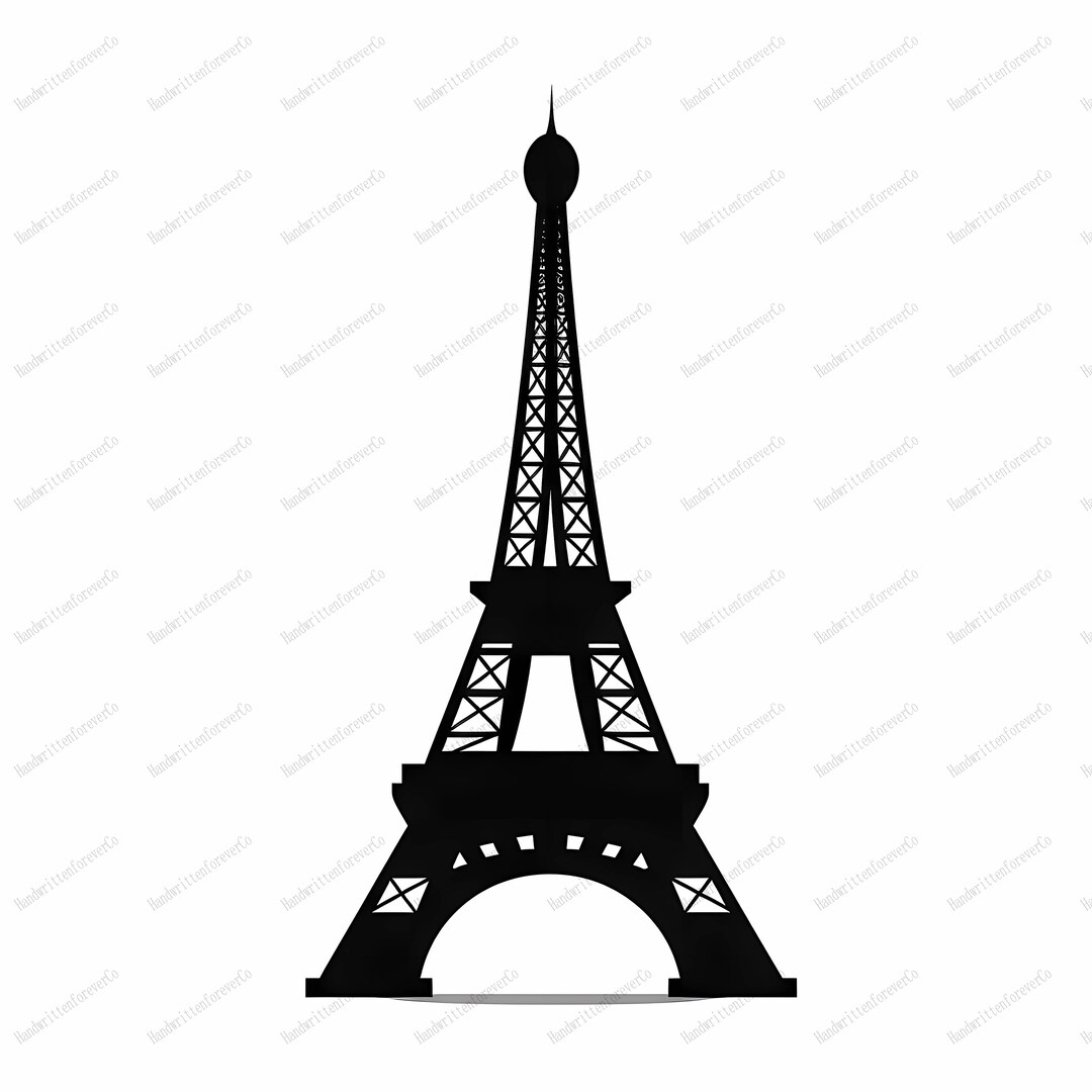 Eiffel Tower PNG Eiffel Cutout Eiffel Cut File Landmark - Etsy