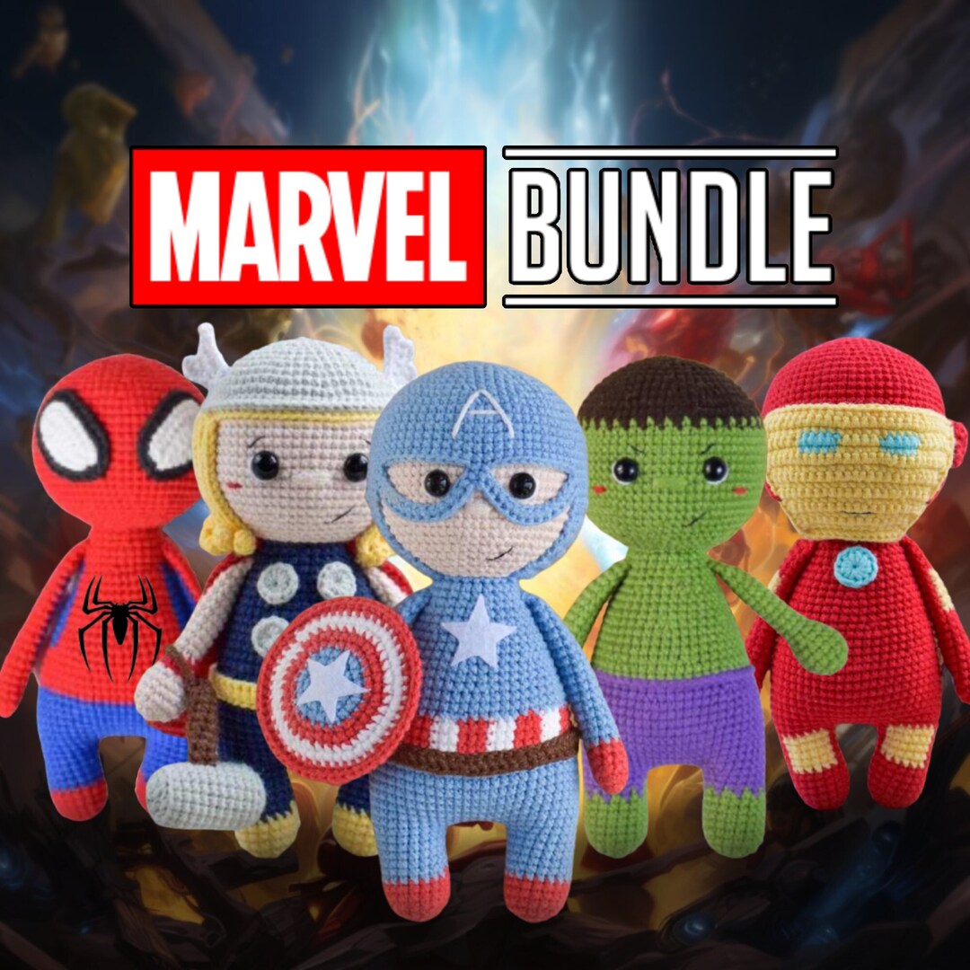 Crochet Pattern Bundle Superhero Collection Instant - Etsy Canada