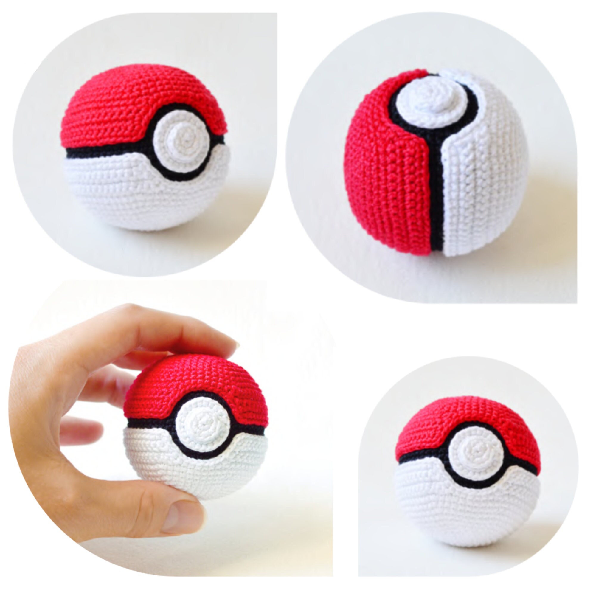 Crochet Pattern Poké Ball-inspired Amigurumi Instant - Etsy
