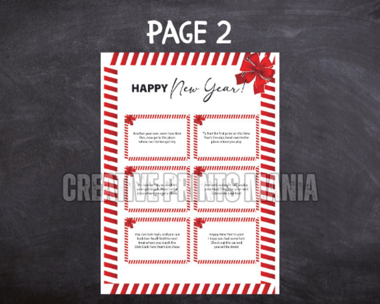 2025 New Years Eve Scavenger Hunt, New Year's Eve Party Games, New Year ...