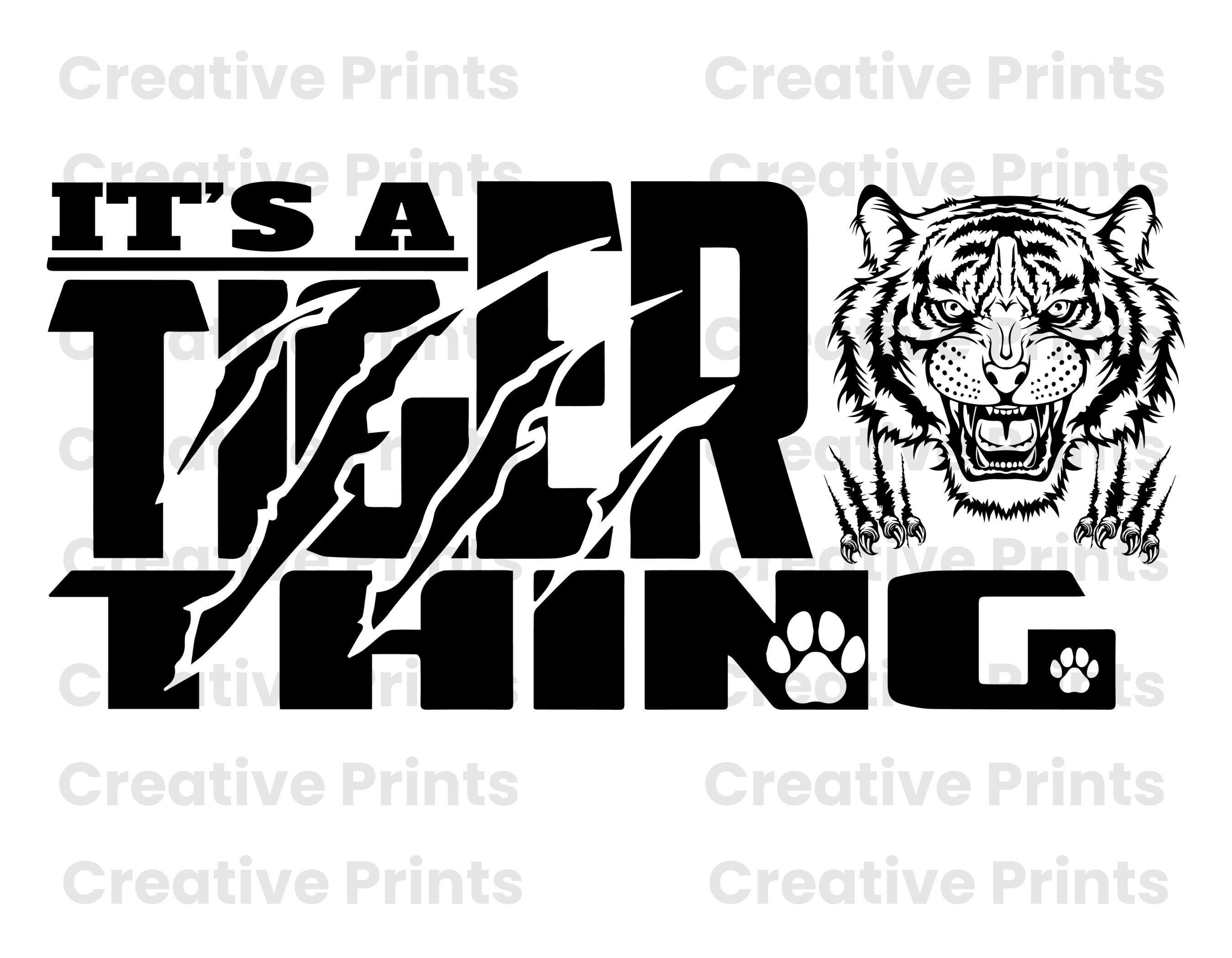 It's a Tiger Thing Svg, Tiger Logo Svg Png, Mascot Baseball Svg Png ...
