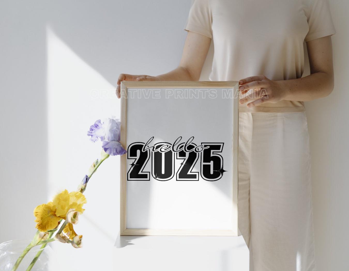 Hello 2025 Svg, Hello 2025 Png Sublimation Design, Hello 2025 Varsity ...