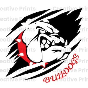 Rip Bulldogs Svg, Ripped Bulldogs Mascot Svg, Bulldogs Png, Pet ...
