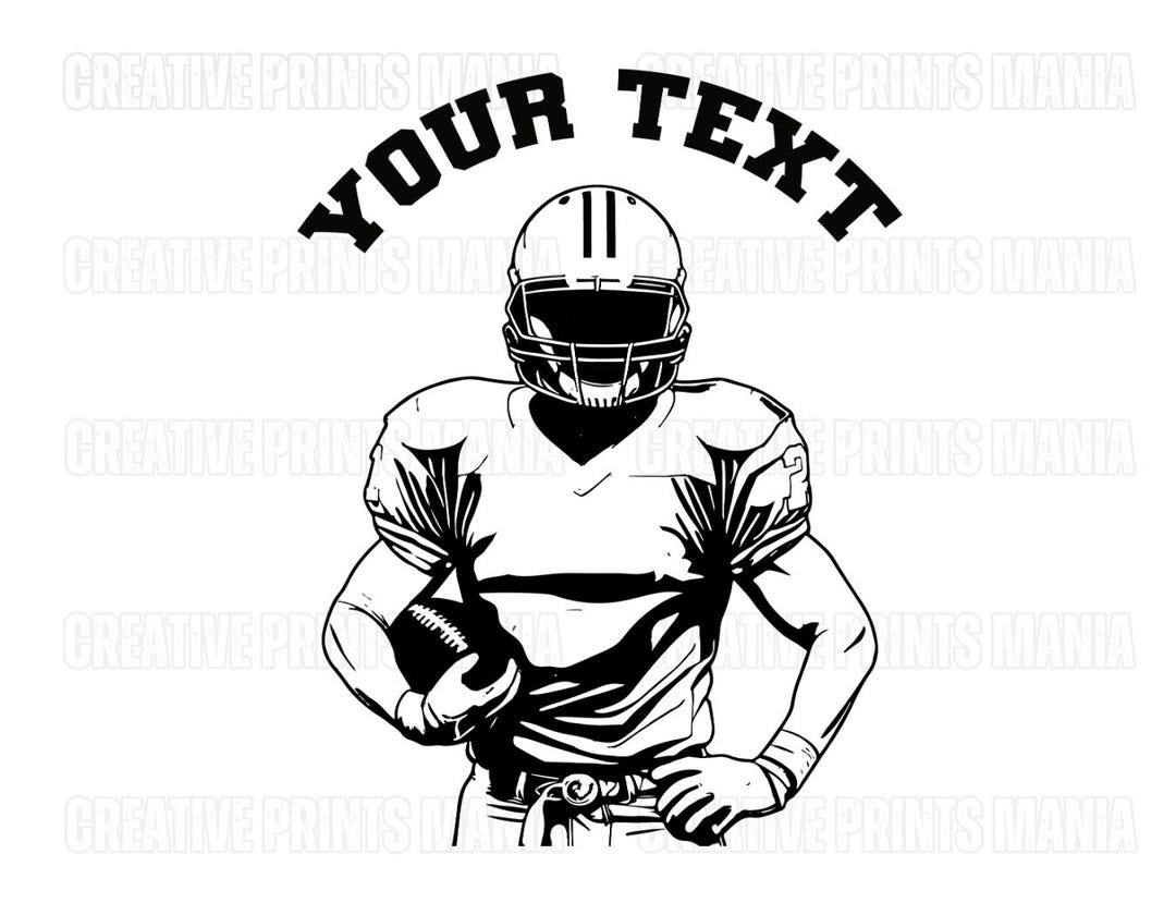 Customize Football Player Svg, Male Rugby Player, American Player Png ...