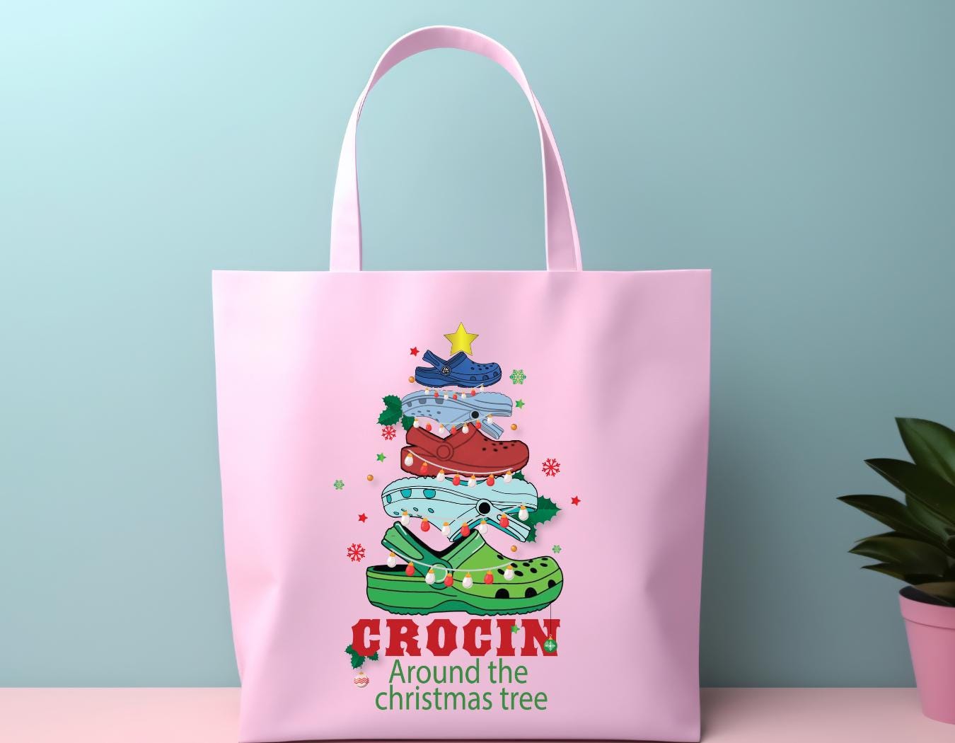 Croc Christmas Tree Png, Crocin' Around the Christmas Tree Png Jpg ...