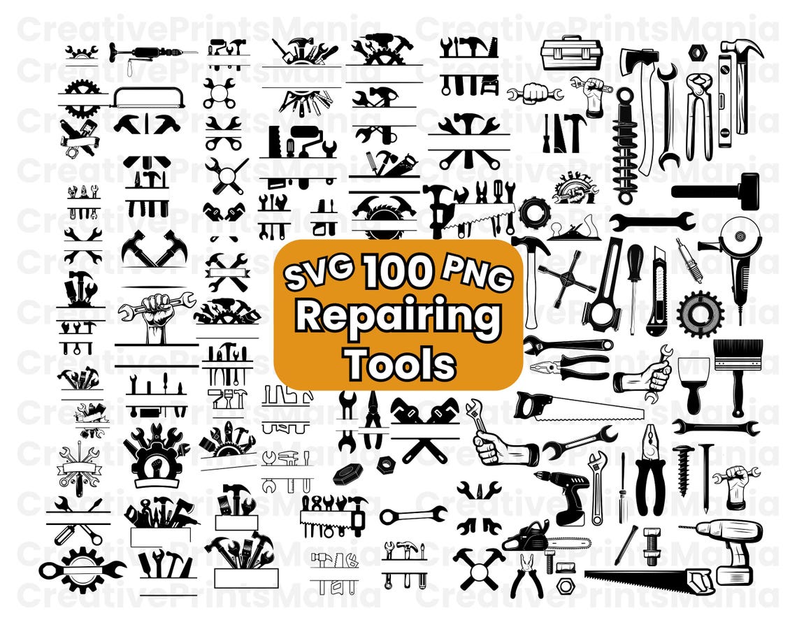 Repairing Tools Svg Bundle, Mechanic Svg Bundle, Mechanic Png, Tools ...