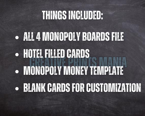 Monopoly Game, Custom Monopoly Template, Blank Board Game Template ...