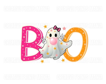 BOO Halloween Png, Cute Ghost Halloween, Cute Girly Ghost Blowing ...