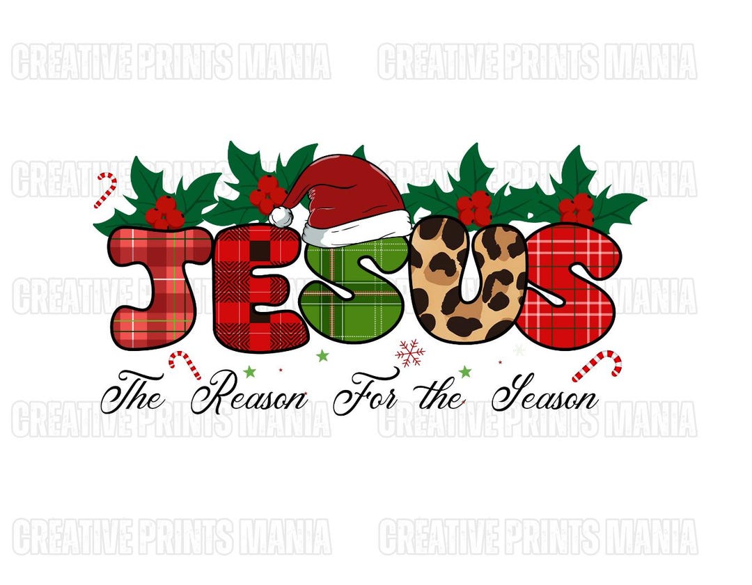 Jesus is the Reason for the Season PNG, Faith Christmas Png, Merry ...