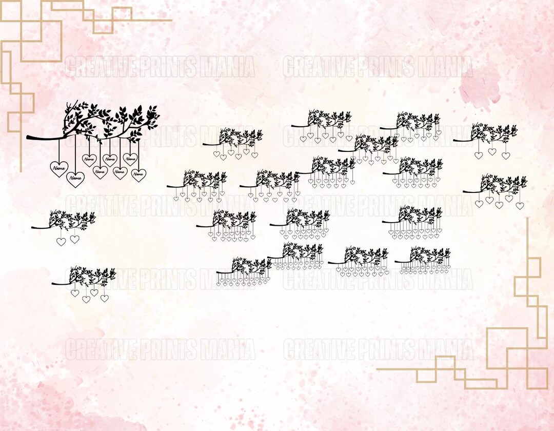 Family Branch SVG Bundle, Members Family Tree Png, Family Reunion Svg ...