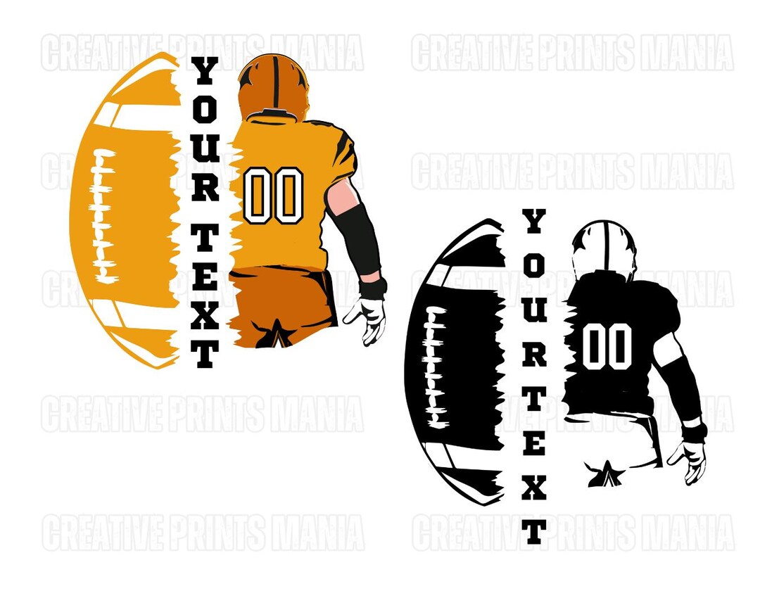 Football Player Svg, Personalized Name, Customized Football Player Svg ...