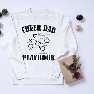 Cheer Dad Playbook Fathers Day Funny Cheerleading Shirt SVG Printable ...