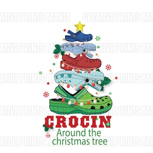 Croc Christmas Tree Png, Crocin' Around the Christmas Tree Png Jpg ...