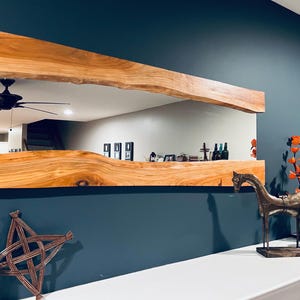 Live Edge Rustic Mirror - Etsy