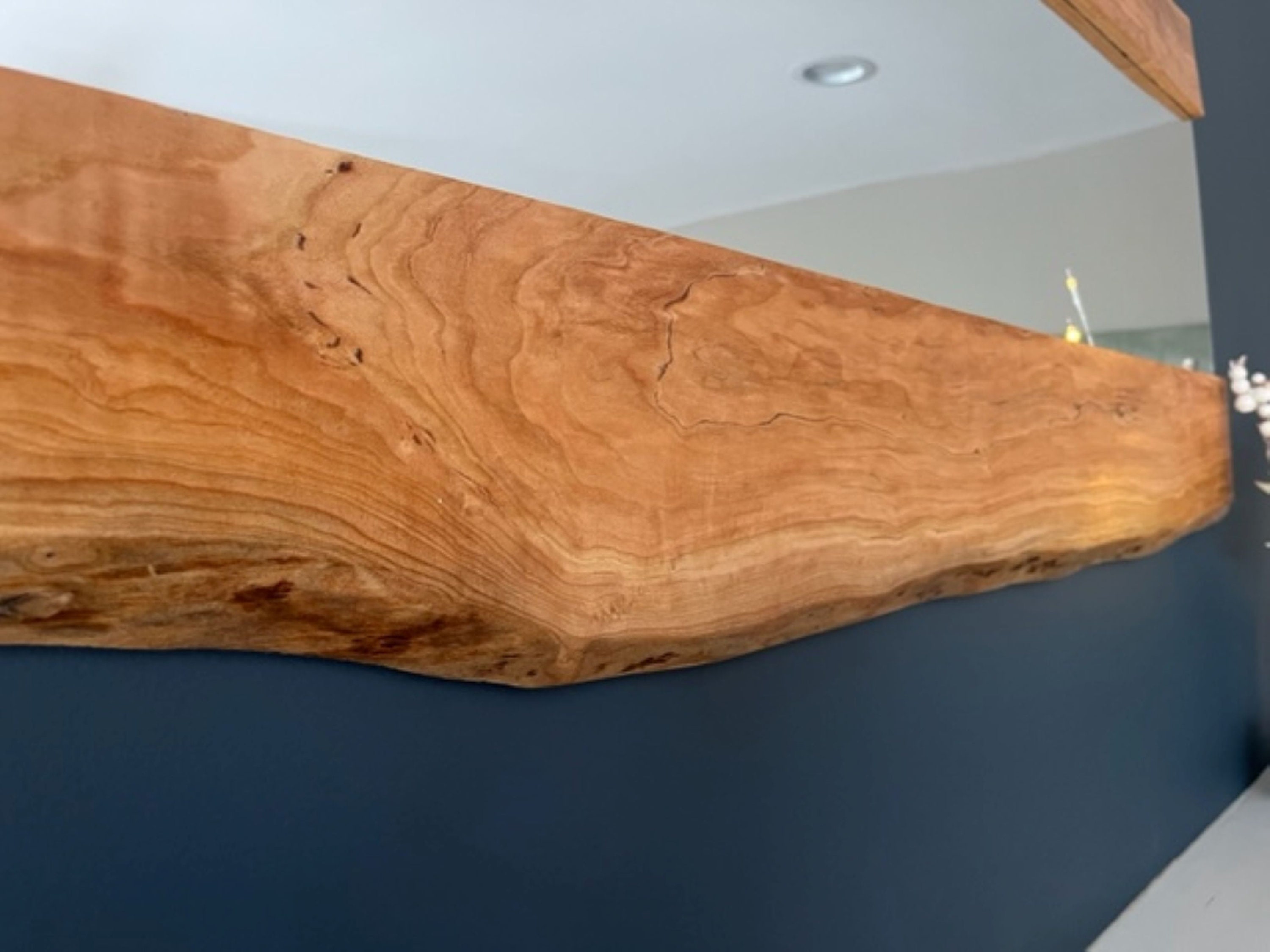 Live Edge Rustic Mirror - Etsy