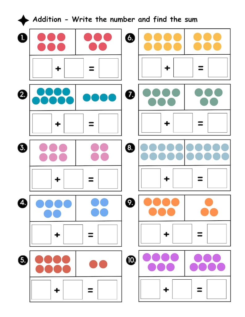 Super Fun Math for Basic Addition and Subtraction Worksheet for ...