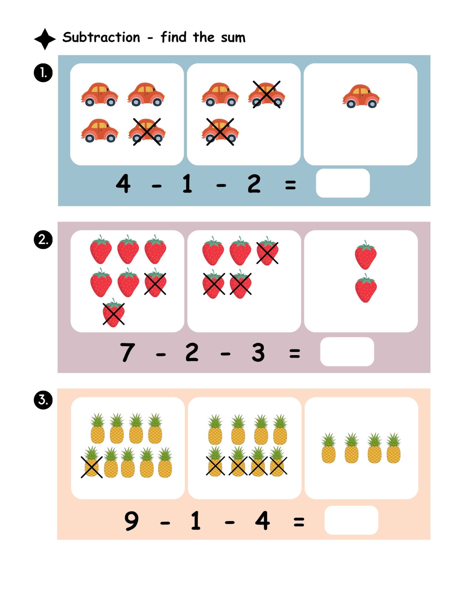 Super Fun Math for Basic Addition and Subtraction Worksheet for ...