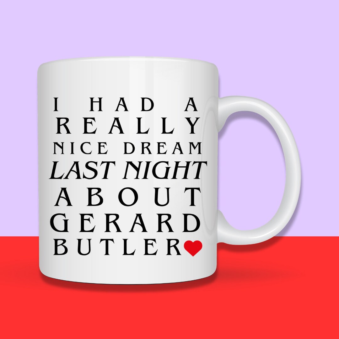 Gerard Butler Movie Star Celebrity Name Mugs Perfect Gift for Fans ...