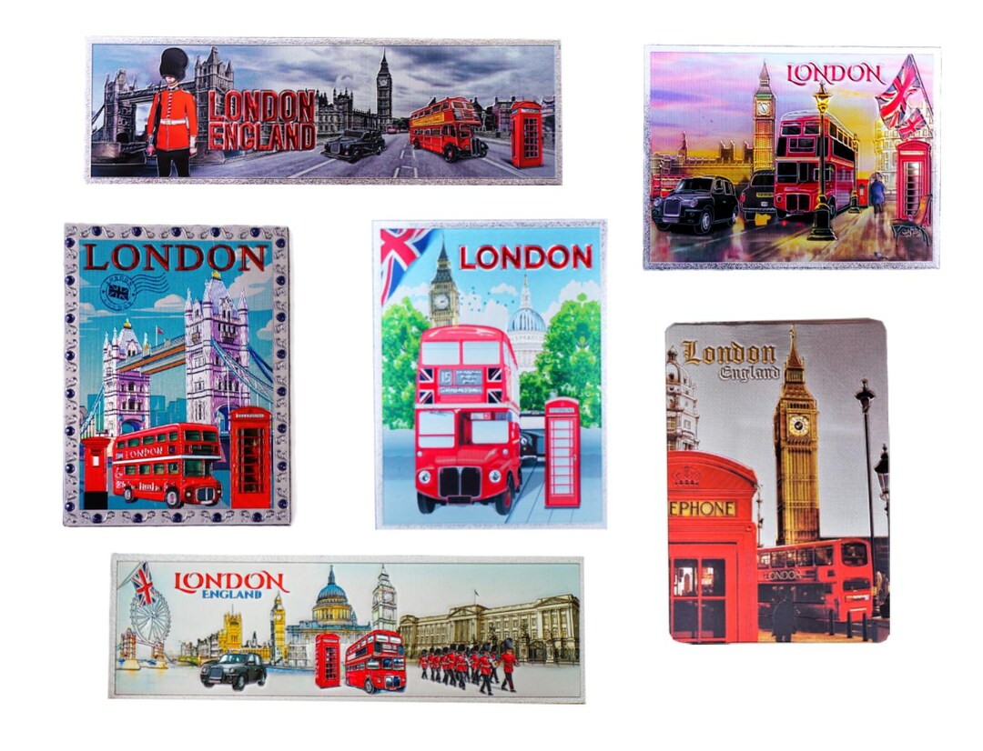 London England Fridge Magnets Set | UK Souvenir Gift - Etsy