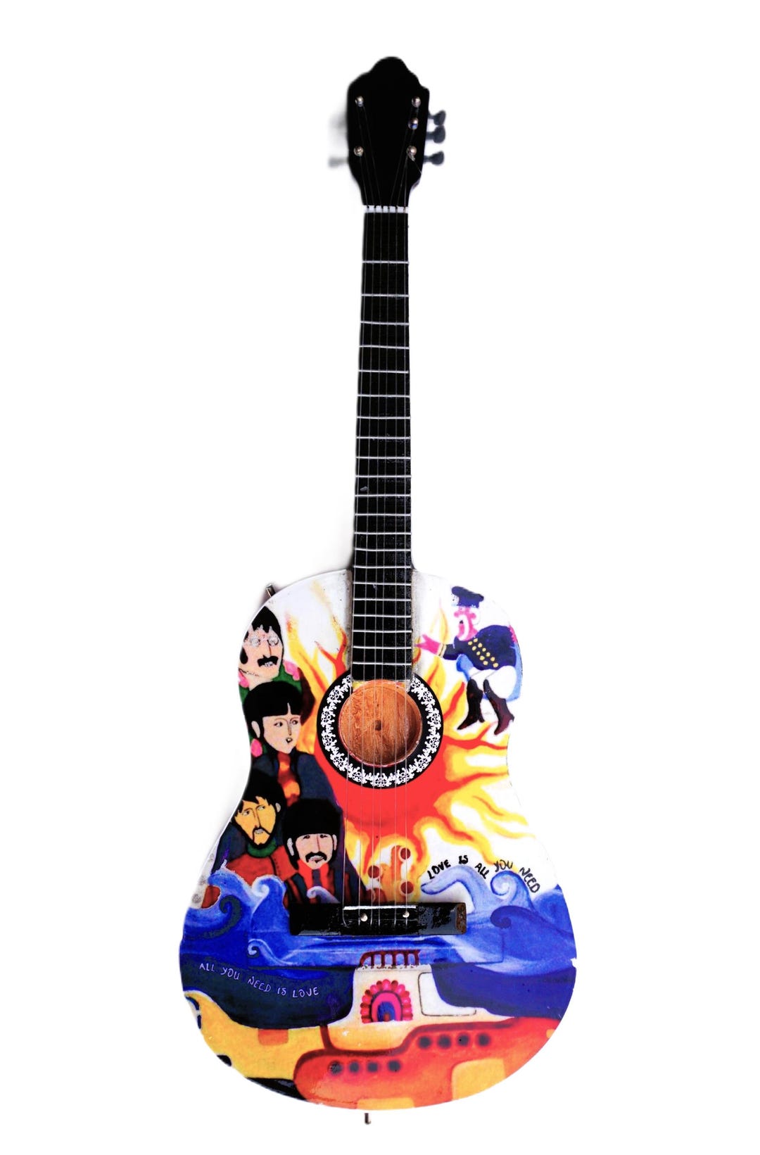 Beatles Tribute Wooden Miniature Guitar Replica Collector's Replica for ...