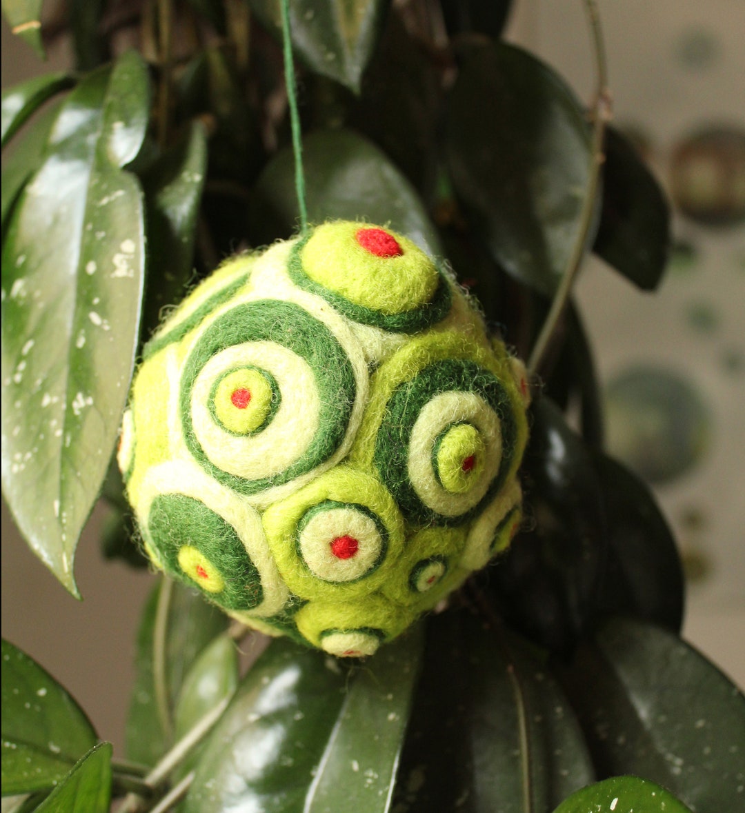 Semilla I, Felt Object for Hanging, Christmas Ball, Lucky Ball - Etsy