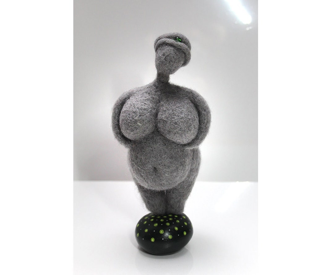 Pachamama is a Handmade Art Object Made of Felt Wool, Venus Figurine ...