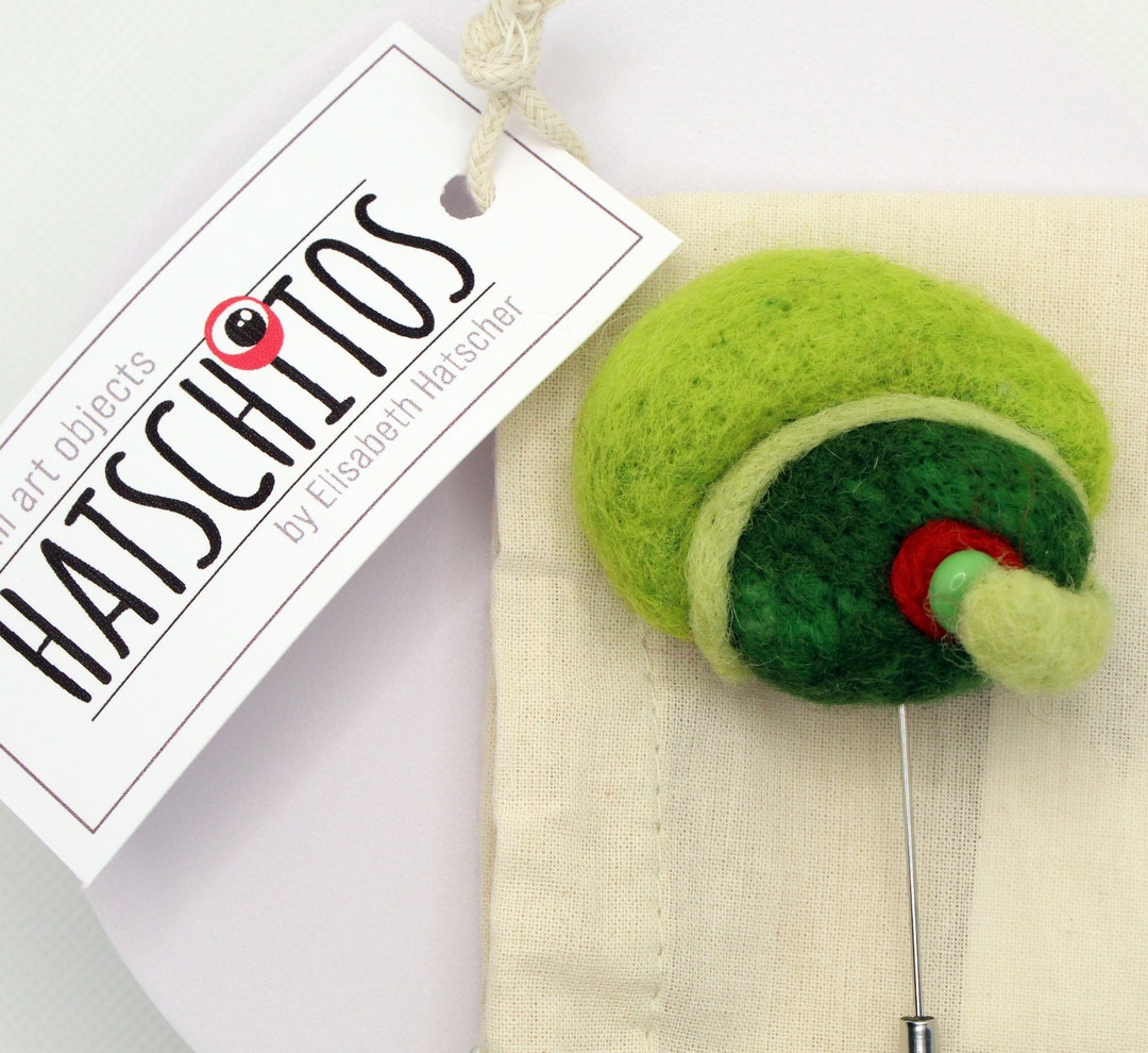 Fructus IV Art to Wear Felt Object to Pin Hatschitos - Etsy