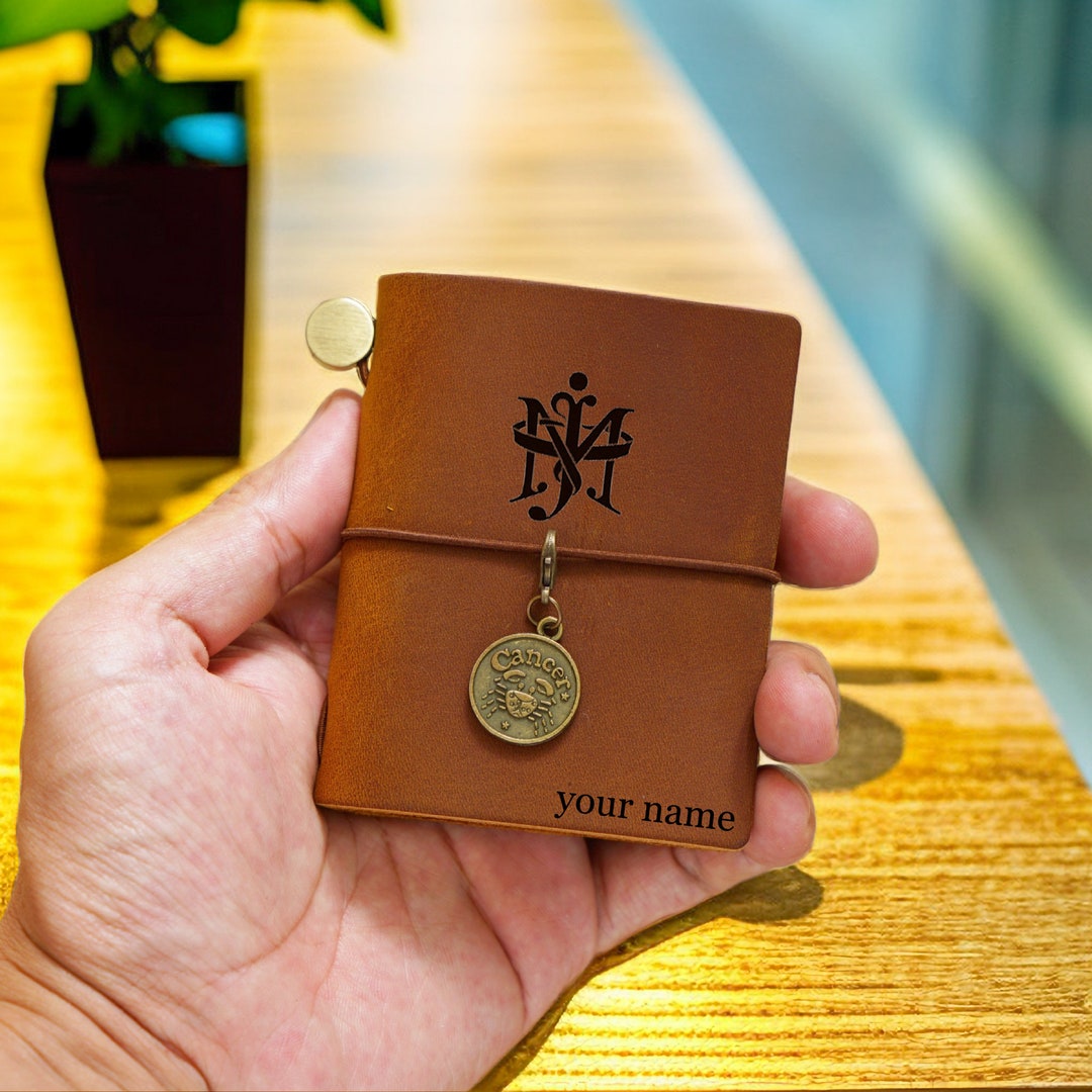 Personalized Leather Cover Notepad, Mini Notepad, 128 Sheets,pocket ...