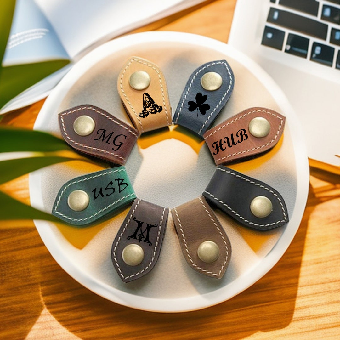 Leather Cord Winder, Cord Organizer, Headphone Holder, Wrap Winder ...