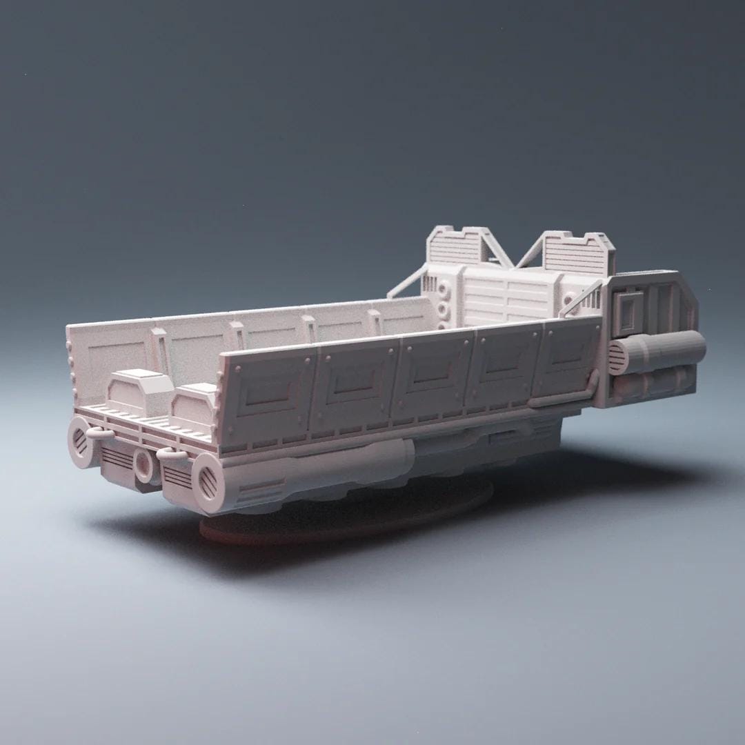 Tabletop Terrain - Grav Cargo Sled Wargaming Scenery - 28mm Maßstab ...