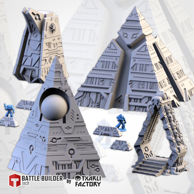 Massive Necron Inspired High Quality Terrain by Txarli Factory ...