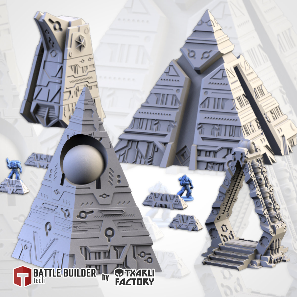 Massive Necron Inspired High Quality Terrain by Txarli Factory ...