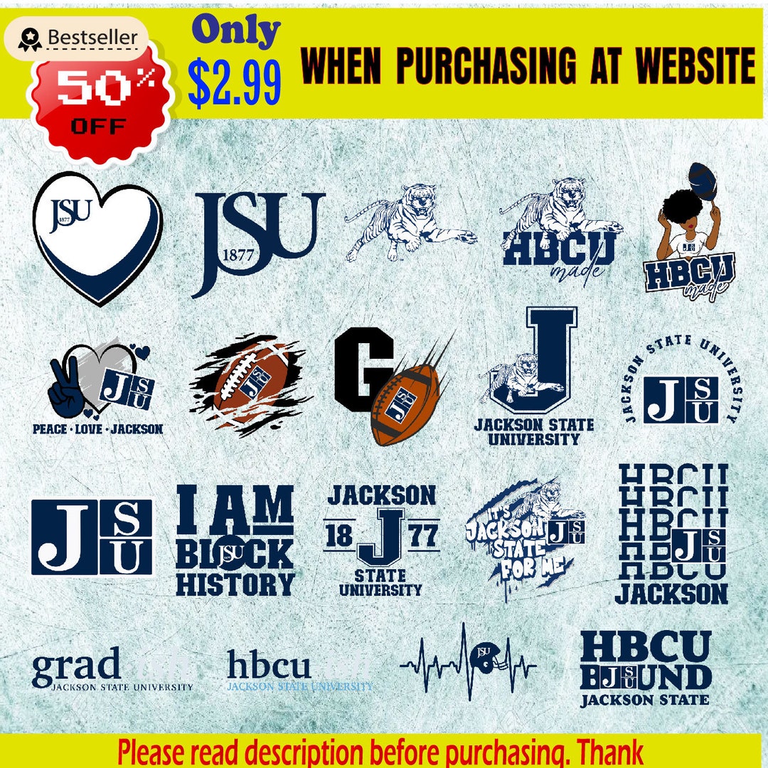 Jackson State Svg Bundle High-quality Hbcu and University - Etsy